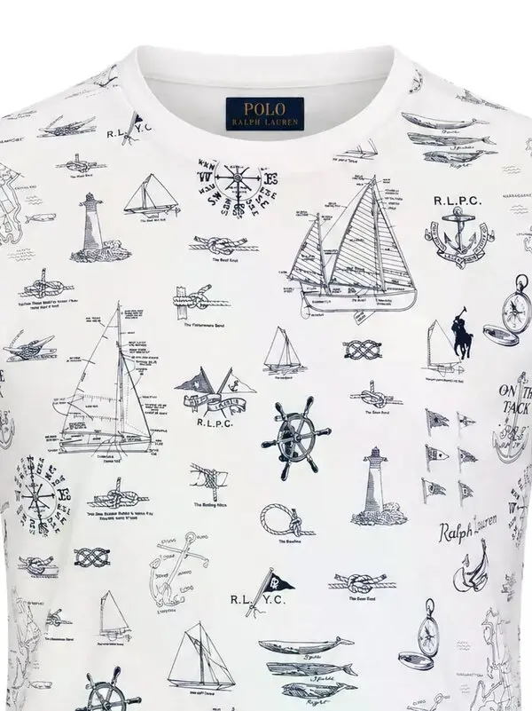 Polo Ralph Lauren Nautical-print T-shirt - White