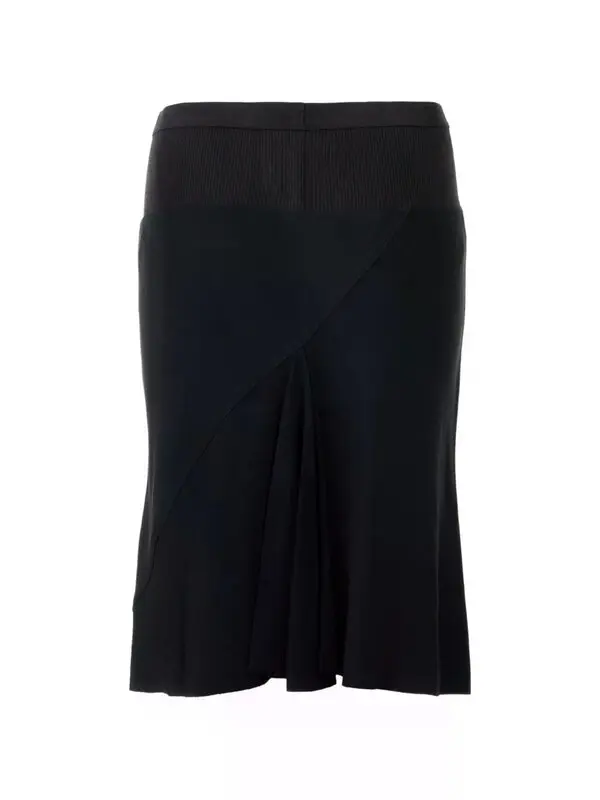 Rick Owens Short Bias Ribbed-waistband Skirt