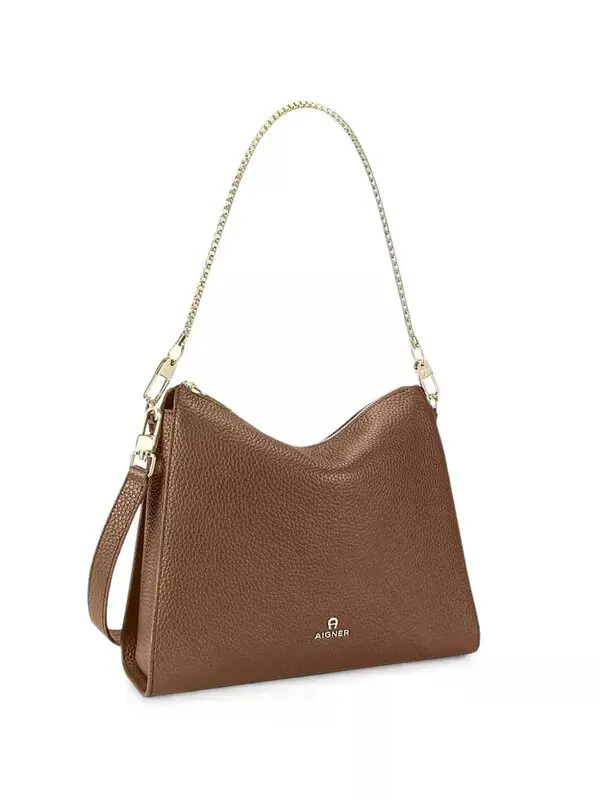 AIGNER Small Ivy Pebble-grain Shoulder Bag