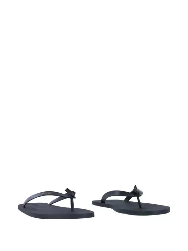 Saint Laurent Knotted Leather Flip-flops