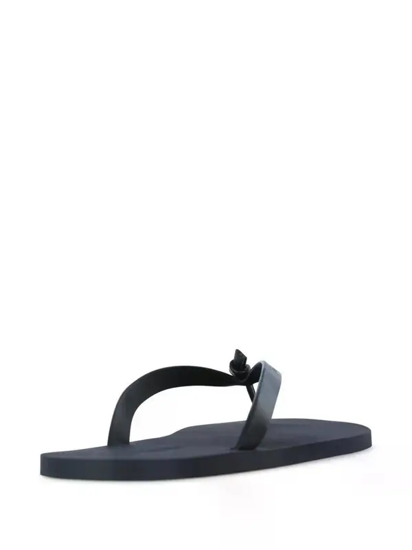 Saint Laurent Knotted Leather Flip-flops