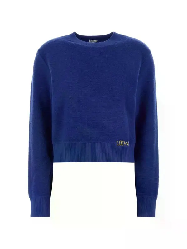 Loewe Logo-embroidered Wool Sweater