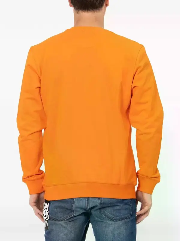 AUTOMOBILI LAMBORGHINI Logo-embroidered Crew-neck Sweatshirt