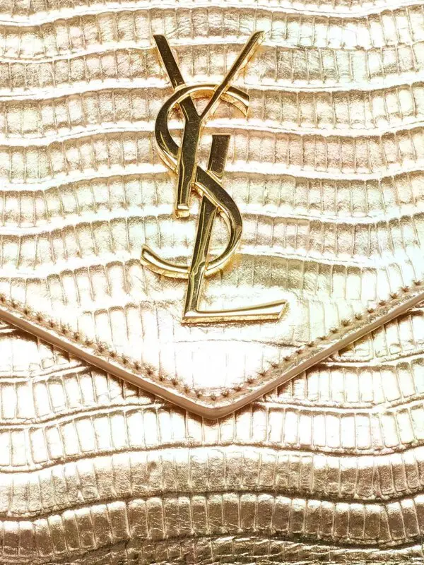 Saint Laurent Uptown Lizard-embossed Mini Bag