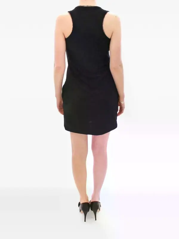 Ermanno Scervino Lace-lined Graphic-print Dress