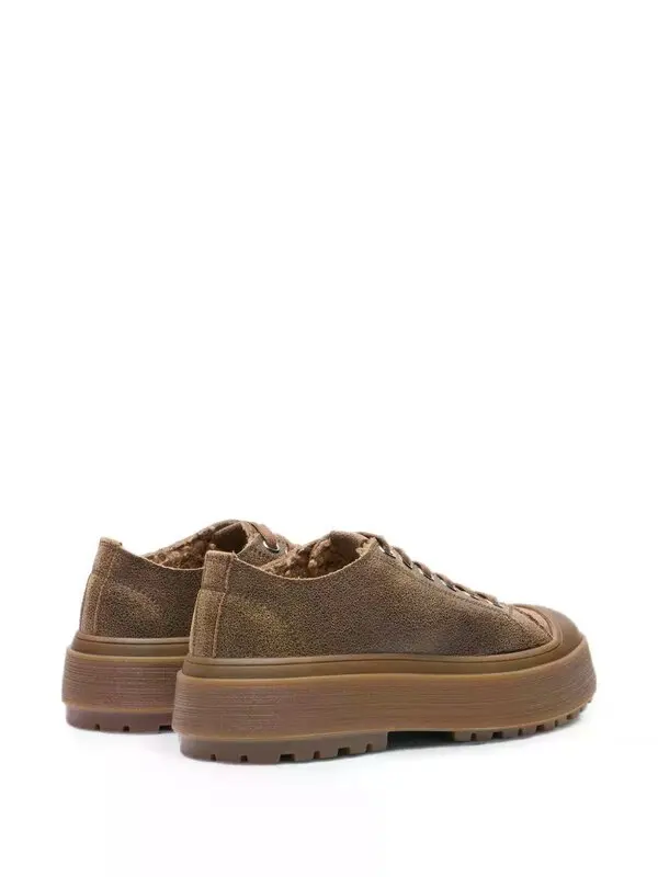 Casadei Explorer Cracked-effect Sneakers
