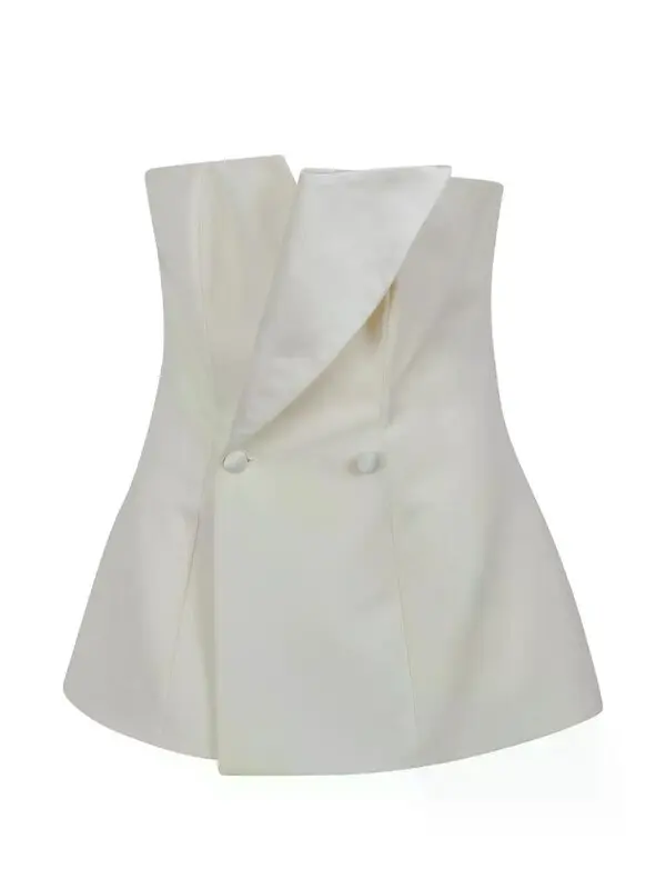 P.a.r.o.s.h Double-breasted Strapless Top