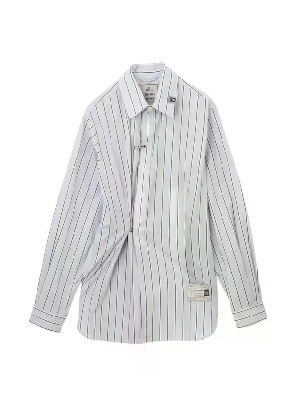 Mihara Yasuhiro Switch-front Striped Shirt