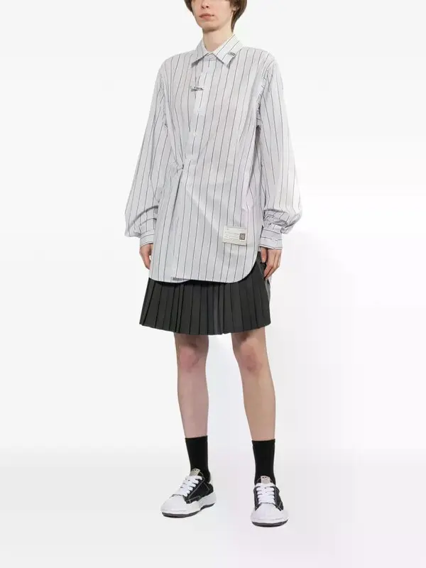 Mihara Yasuhiro Switch-front Striped Shirt
