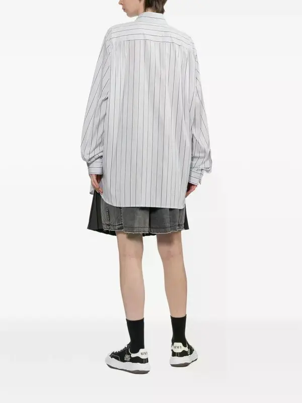 Mihara Yasuhiro Switch-front Striped Shirt