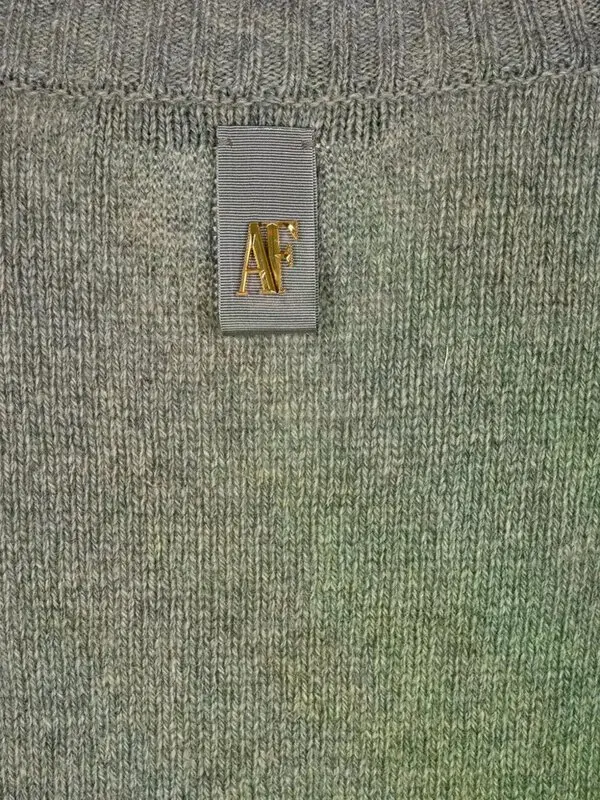 Alberta Ferretti Lace-trim V-neck Sweater