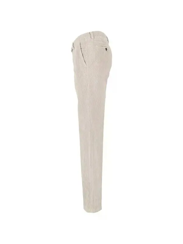BRIGLIA 1949 Corduroy-effect Slim-fit Chino Trousers - Neutrals