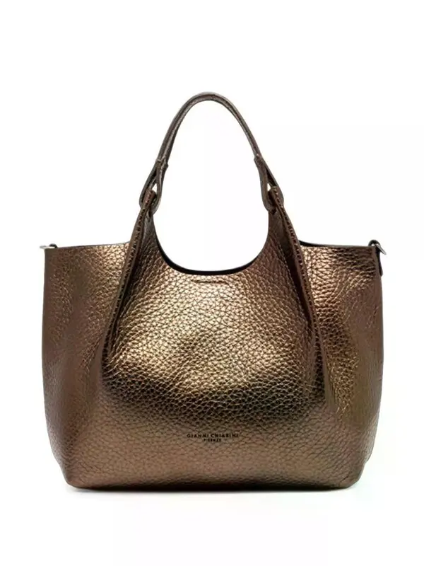 GIANNI CHIARINI Dua Metallic Leather Tote Bag