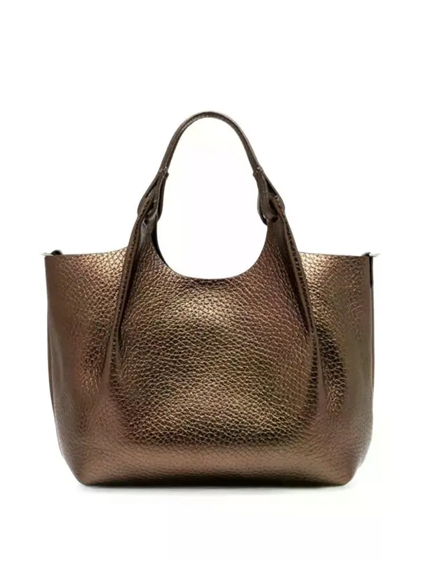 GIANNI CHIARINI Dua Metallic Leather Tote Bag