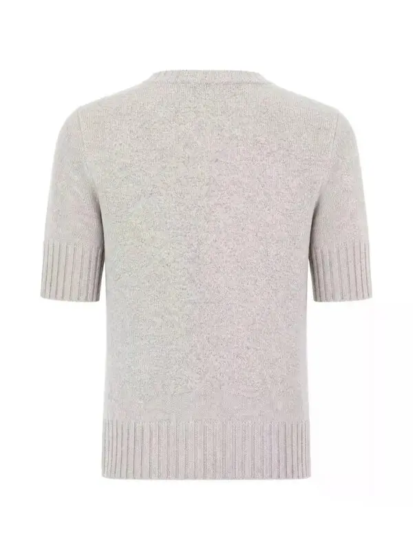 KANGRA Short-sleeve Ribbed-trim Sweater