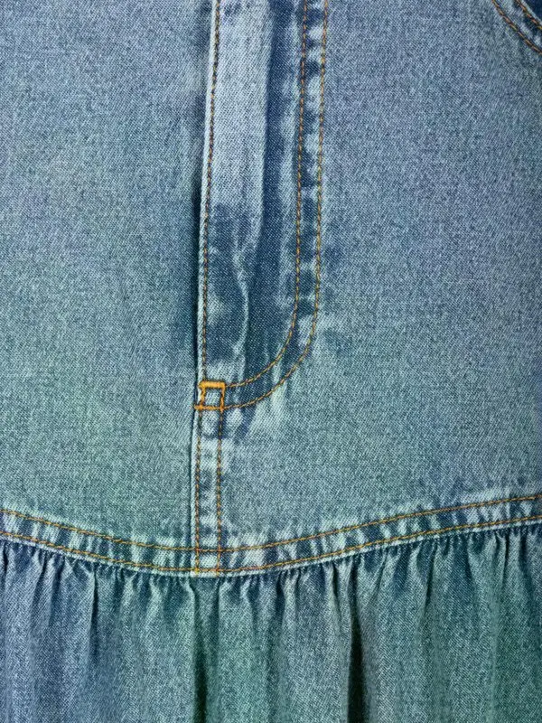 The Great. Western Yoke Midi Skirt