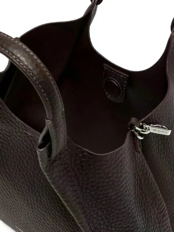 GIANNI CHIARINI Mini Dua Grained Leather Tote Bag