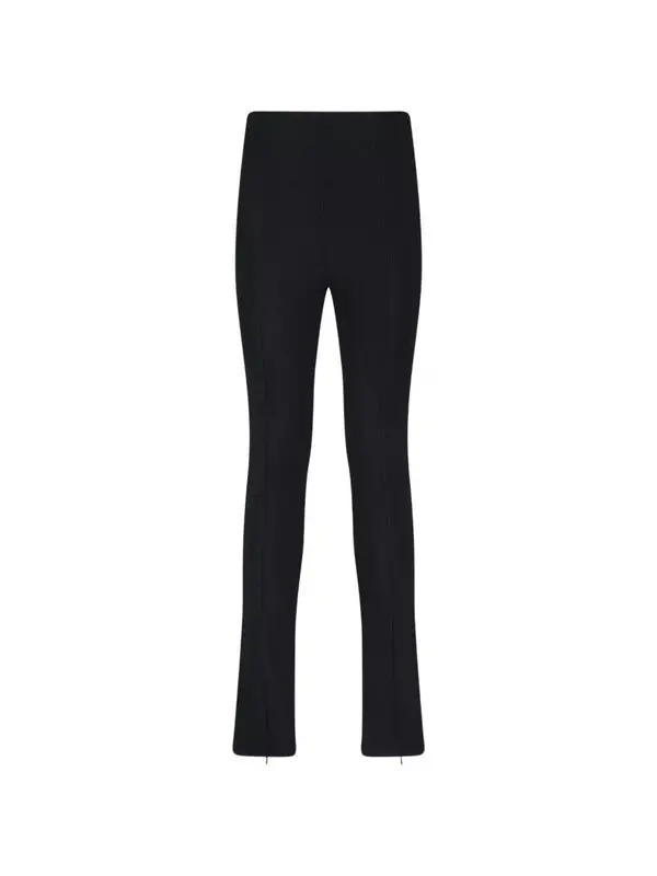 THE FRANKIE SHOP Zip-hem Ribbed-knit Trousers