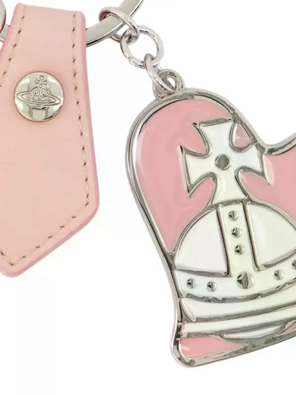 VIVIENNE WESTWOOD Orb Heart Keychain - Pink