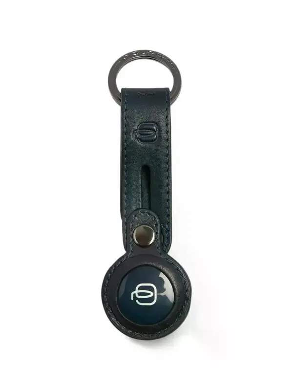 PIQUADRO Logo-debossed Leather Keyring