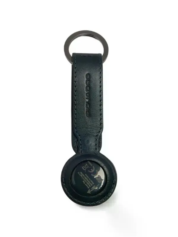 PIQUADRO Logo-debossed Leather Keyring