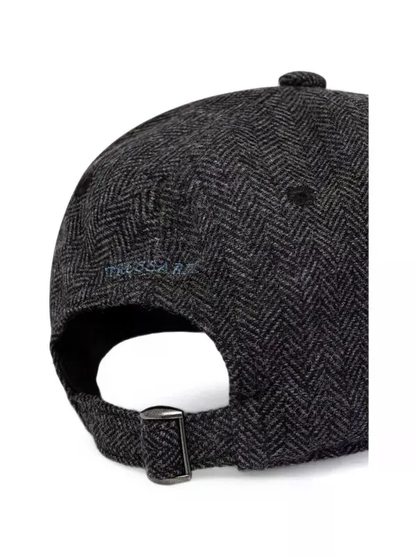 TRUSSARDI Herringbone-pattern Baseball Cap