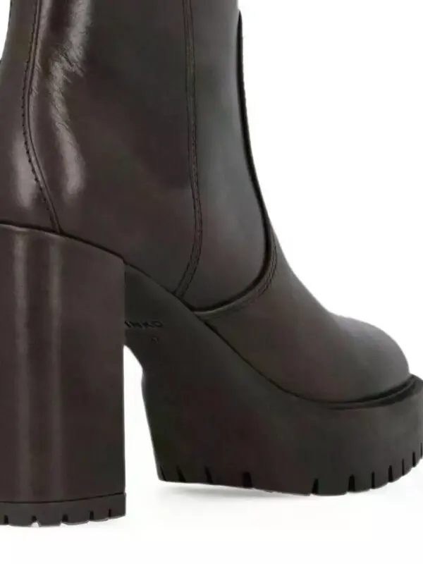 Pinko Leather Ankle Boots
