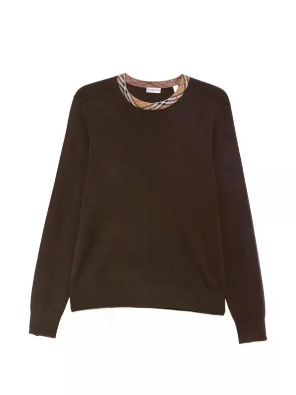 Burberry Check-trim Long Sleeve T-shirt