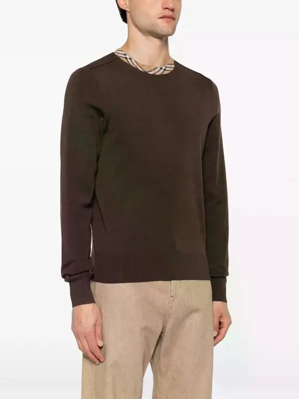 Burberry Check-trim Long Sleeve T-shirt