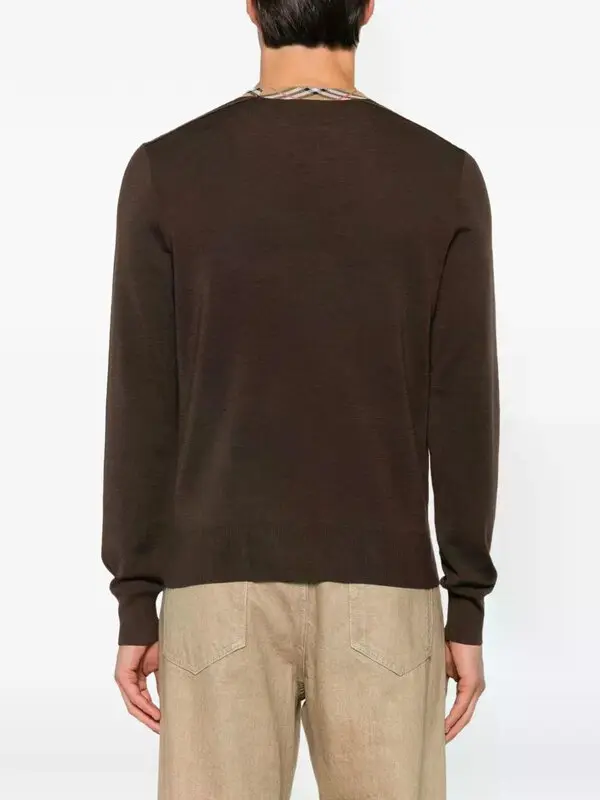 Burberry Check-trim Long Sleeve T-shirt