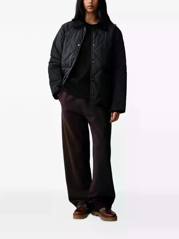 Barbour Diamond-quilted Corduroy-collar Jacket