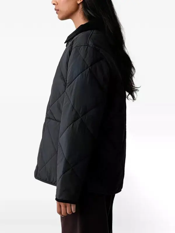 Barbour Diamond-quilted Corduroy-collar Jacket