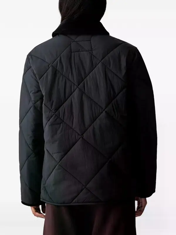 Barbour Diamond-quilted Corduroy-collar Jacket