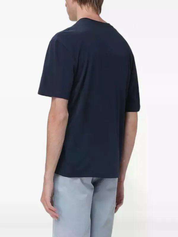 BLAUER. Logo-print Cotton T-shirt