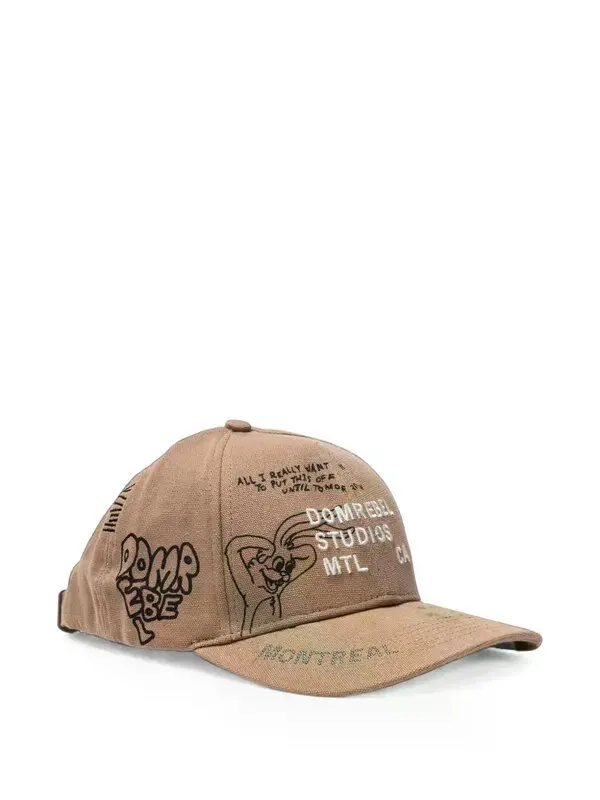 DOMREBEL Sketch Bunny Embroidered Cap