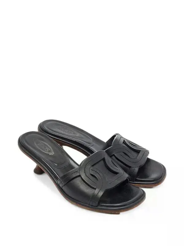TOD'S Kate Slide Kitten-heel Sandals