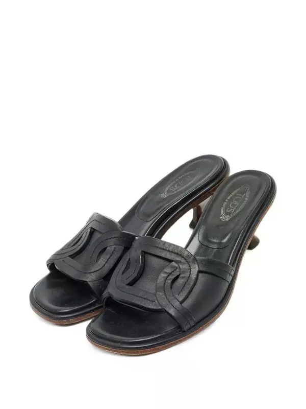 TOD'S Kate Slide Kitten-heel Sandals