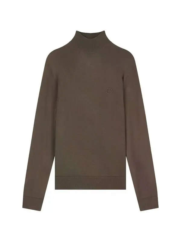 Giorgio Armani Logo-embroidered High-neck Sweater