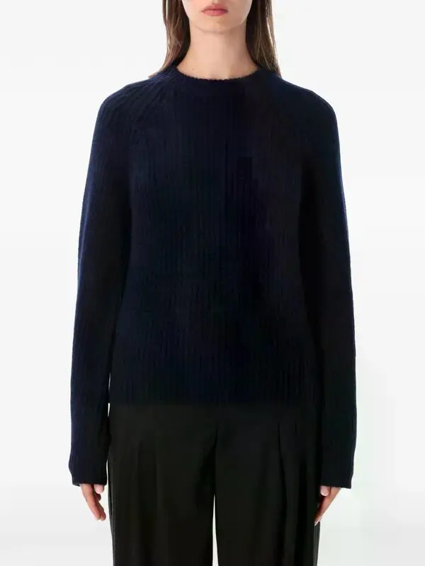 LISA YANG Ribbed-knit Raglan-sleeve Sweater