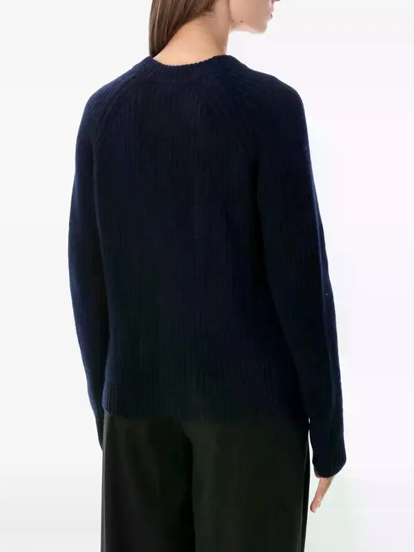 LISA YANG Ribbed-knit Raglan-sleeve Sweater