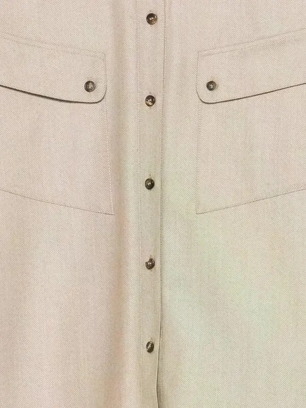 Bogner Robyn Herringbone-weave Flap-pocket Shirt