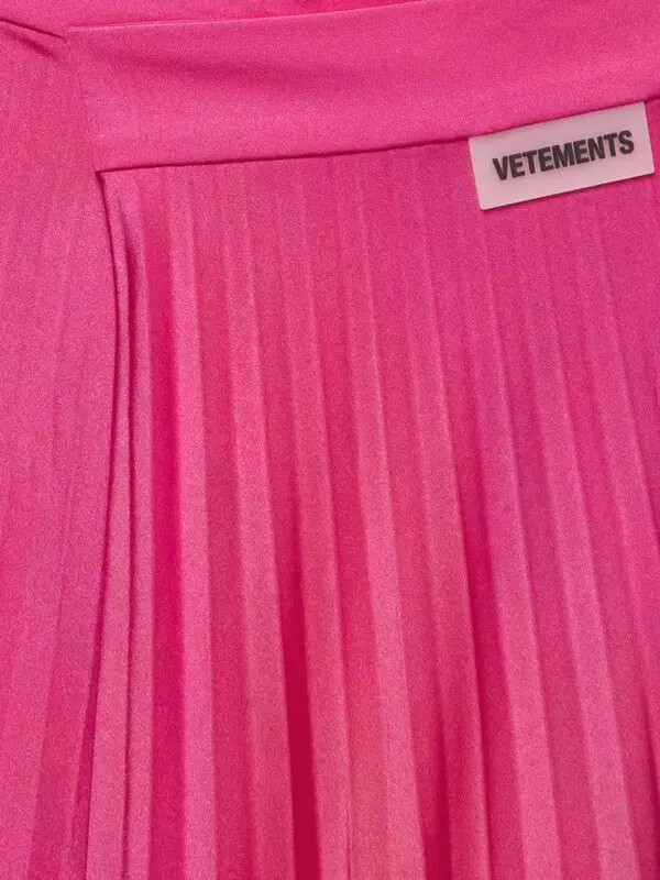 Vetements Asymmetric-trim Draped Skirt