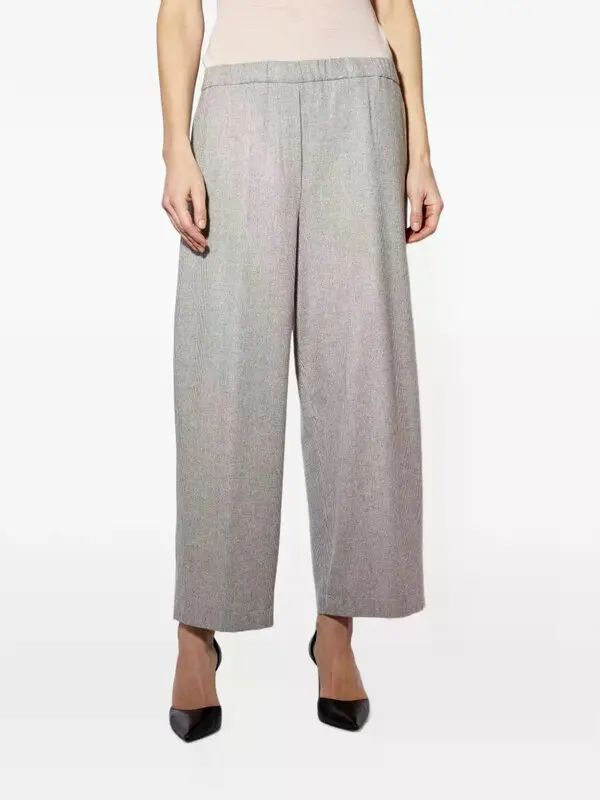 Liviana Conti Alfred Micro-check Elasticated Trousers