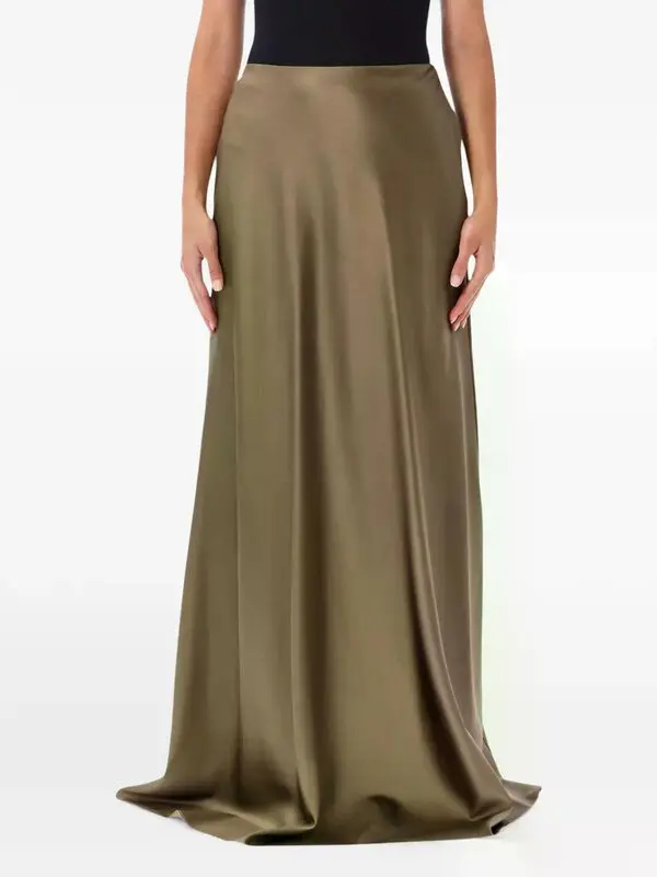 Ralph Lauren Satin-finish Flared Skirt - Neutrals