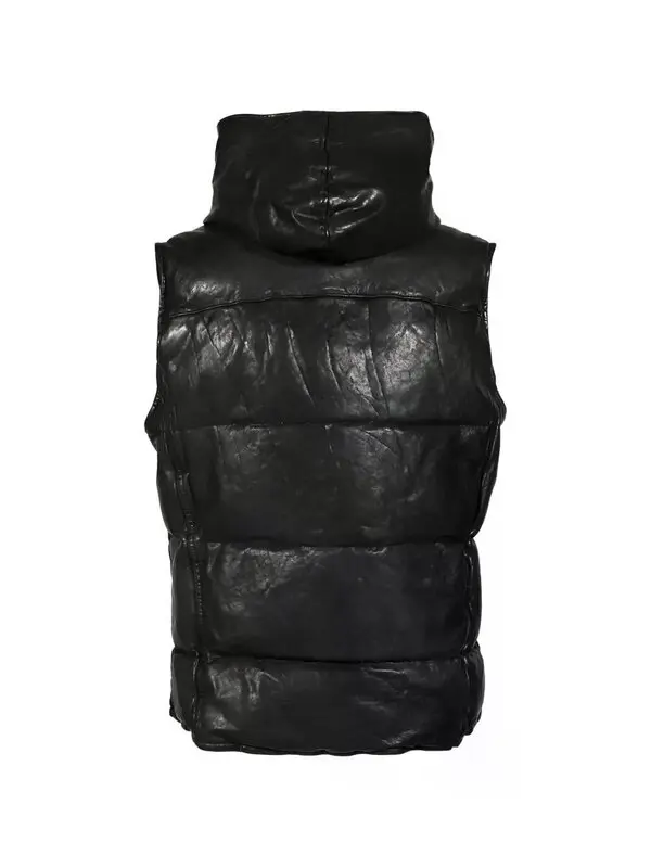 Yohji Yamamoto X Isamu Katayama Backlash Leather Hooded Vest