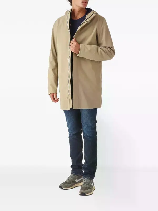 K-WAY Marlyn Hooded Logo-print Coat