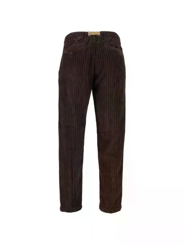 WHITE SAND Wide-stripe Corduroy Trousers