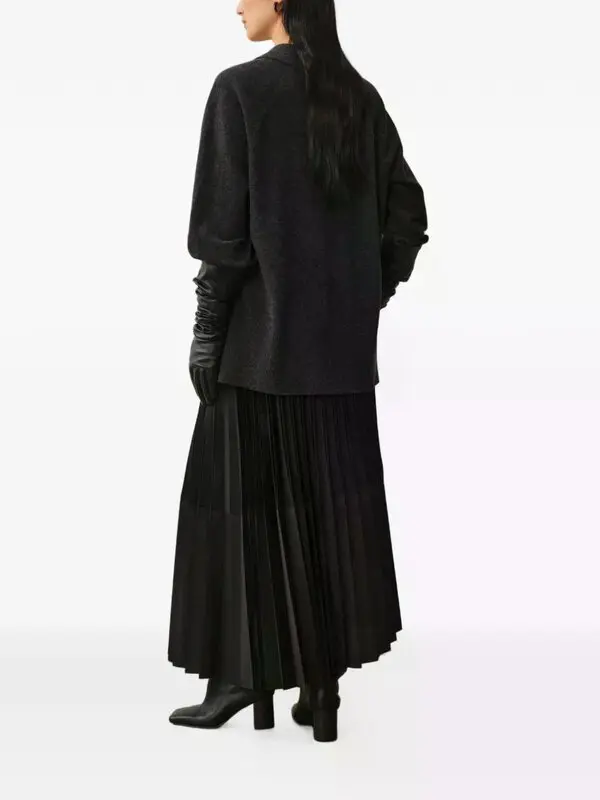 LESS High-waisted Pleated Maxi Skirt
