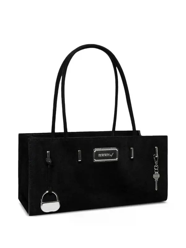 SEEN USERS Aura Suede-finish Padlock-detail Tote Bag