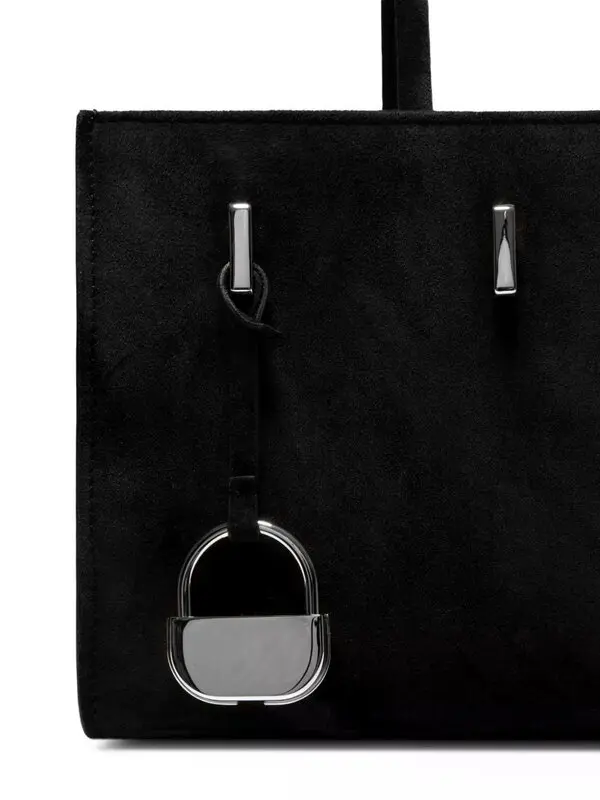 SEEN USERS Aura Suede-finish Padlock-detail Tote Bag